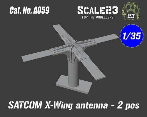 Scale23 35-A059 UHF SATCOM X-Wing antenna AV2090-4 - 2 pcs