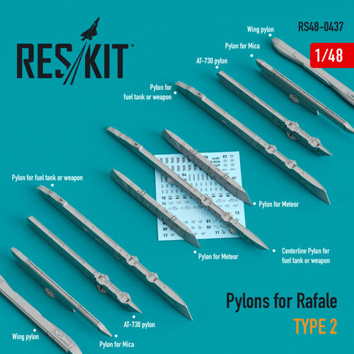 RES/KIT 48-0437 Pylons For Rafale Type 2