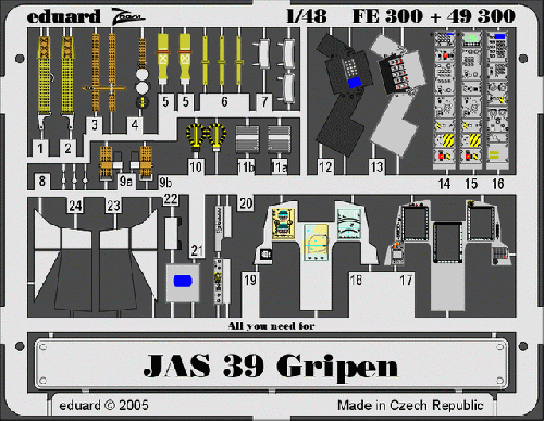 Eduard FE300 JAS-39 Gripen Italeri