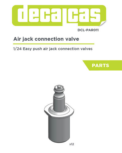 Decalcas PAR011 Air Jack Connection Valve (12 pcs)