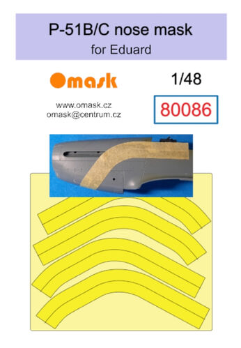Omask 80086 P-51 B/C Nose Mask (For Eduard)