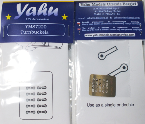 Yahu Models S7220 Turnbuckles - śruby rzymskie