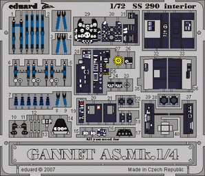 Eduard SS290 Gannet AS.Mk.1/4 interior TRUMPETER
