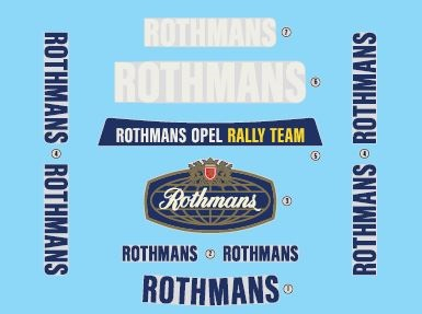 Dominomodel SCONA Rothmans Decals Set