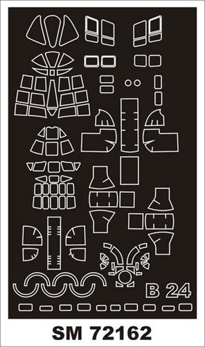 Montex SM72162 B-24D/J Liberator HASEGAWA