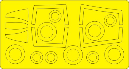 New Ware AM1275 F-14D BASIC Kabuki Masks (For Academy 12590 Kit)