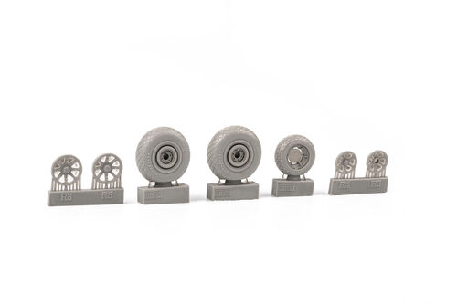 Eduard 648782 P-38J wheels TAMIYA