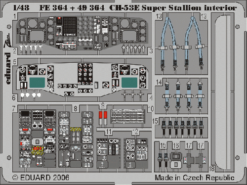 Eduard FE364 CH-53E interior ACADEMY/MRC