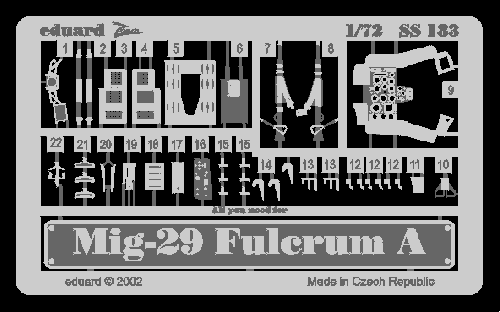 Eduard SS183 MiG-29A Fulcrum ITALERI