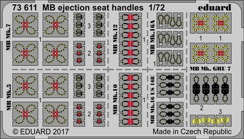 Eduard 73611 MB ejection seat handles