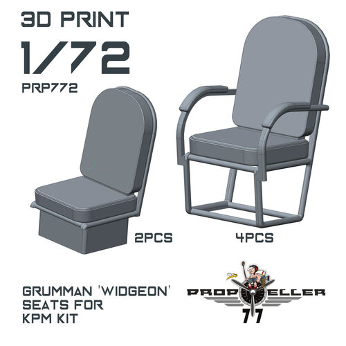 77propeller 772 GRUMAN WIDGEON seats for KPM kit