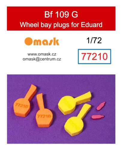 Omask 77210 Bf 109 G Wheel Bay Plugs (For Eduard)