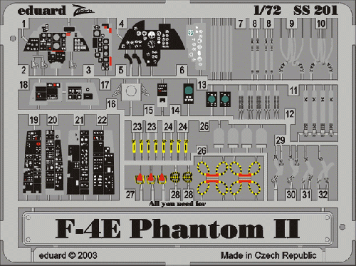 Eduard SS201 F-4E Hasegawa