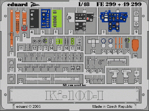 Eduard FE299 Ki-100 I Hasegawa