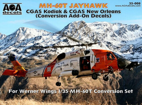 AOA decals 35-008 Sikorsky MH-60 T Jayhawk - CGAS Kodiak & CGAS New Orleans