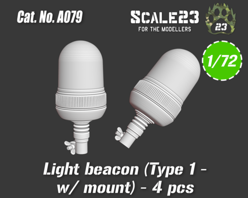 Scale23 72-A079 Kogut ostrzegawczy (Typ 1 - z mocowaniem) - 4 szt