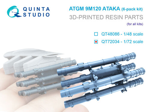 Quinta Studio QT72034 9M120 Ataka ATGM - six-pack kit (for All Kits)