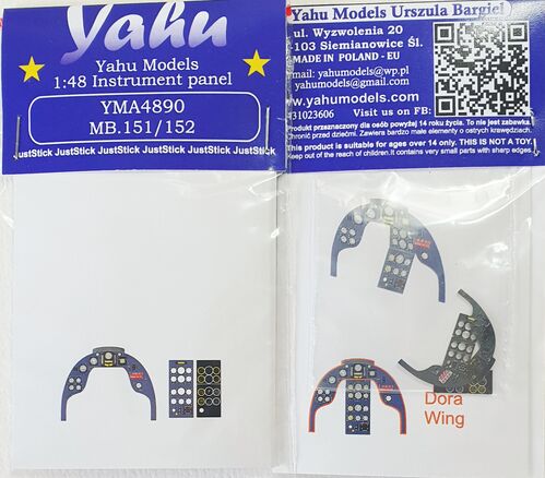 Yahu Models A4890 MB.151/152 (Dora Wings)
