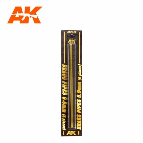AK-Interactive 9108 BRASS PIPES 0,9mm, 5 units