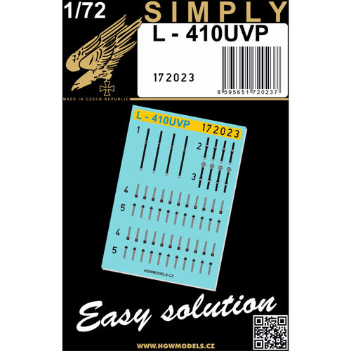 HGW Models 172023 L-410 UVP Turbolet - Seatbelts