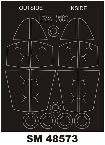 Montex SM48573 KAI FA-50 - Mini Paint Mask Set (for Answer Kits)