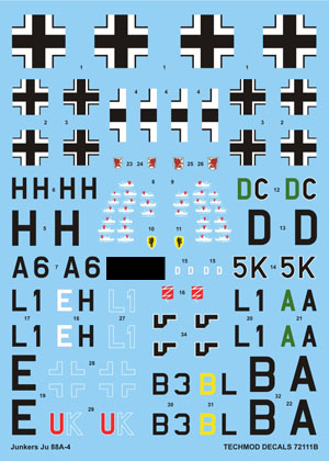 Techmod 72111 Junkers Ju 88A-4