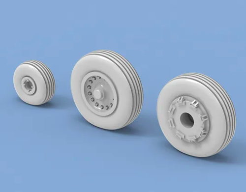 Rescue Models 144018 Mirage IIIC, E wheel set