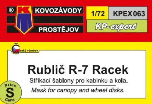 Kovozavody Prostejov KPEX063 Rublic R-7 Racek - Paint Mask Set