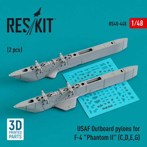 RES/KIT 48-0448 USAF Outboard Pylons For F-4 'Phantom II' (C, D, E, G) (2 pcs)