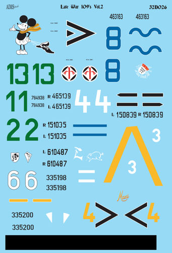 Aims 32D026 Late War Messerschmitt Bf-109's - Volume 2