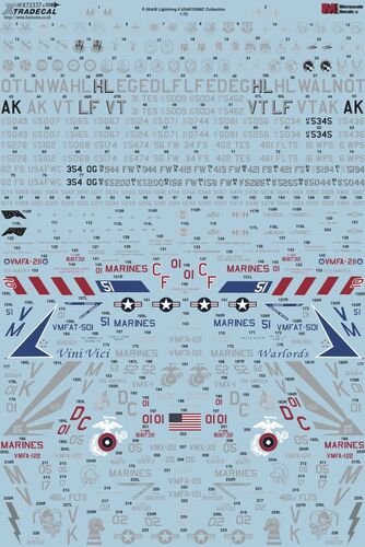 Xtradecal 72337 Lockheed-Martin F-35 A/B Lightning II (33 aircraft)