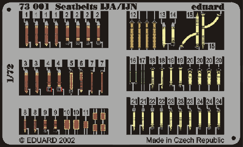 Eduard 73001 Seatbelts IJA/IJN