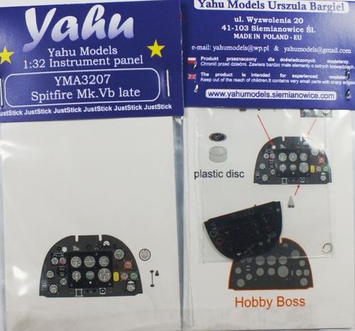 Yahu Models A3207 Spitfire V late Hobby Boss