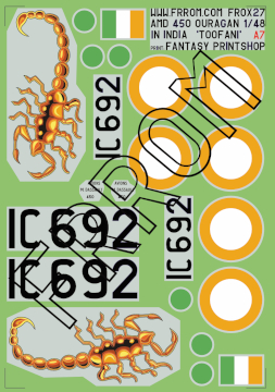 Azur FRX27 Dassault Ouragan in Indian Air Force