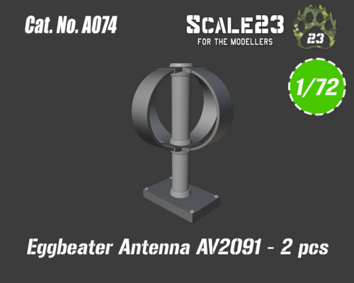 Scale23 72-A074 Eggbeater Antenna AV2091 - 2 pcs