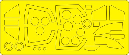 New Ware AM0482 Harrier GR.1, GR.3, AV-8A BASIC kabuki masks for Airfix