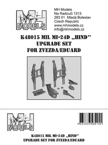 MH Models K48015 Mil Mi-24D 'Hind' Upgrade Set For Zvezda/Eduard