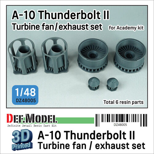 DEF Model DZ48005 A-10 Thunderbolt II Turbine Fan / Exhaust Nozzle Set (For Academy)