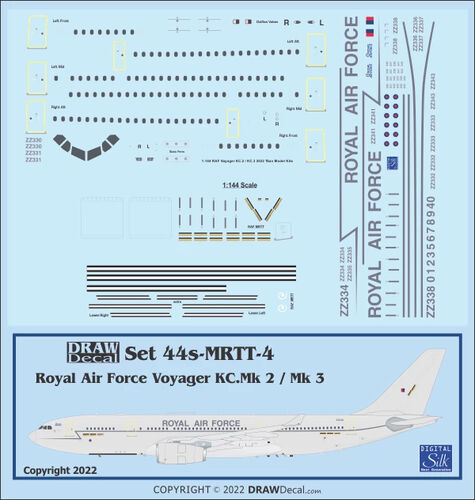 Draw Decal 44-MRTT-04 Airbus A330 MRTT (Voyager KC.Mk 2 / Mk 3) - Royal Air Force