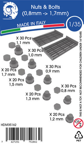 HD Models 35162 nuts and bolts