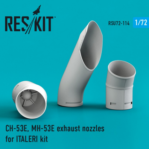 DISCONTINUED RES/KIT U72-0114 CH-53E, MH-53E exhaust nozzles for ITALERI kit