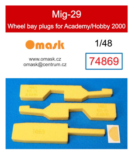 Omask 74869 Mig-29 Wheel Bay Plugs (For Academy/Hobby 2000)