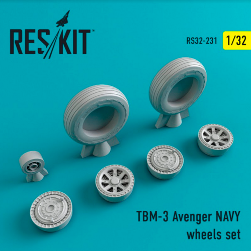 DISCONTINUED RES/KIT 32-0231 TBM-3 Avenger NAVY wheels set