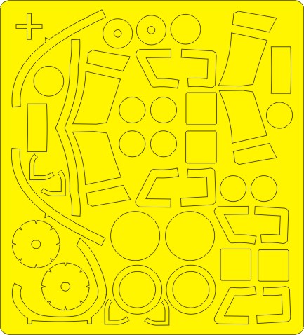 New Ware AM0439 E-2C Hawkeye / Hawkeye 2000 EXPERT kabuki masks for Kinetic Model Kits / Italeri