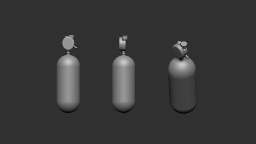 Firma49 L003-48 Set of Oxygen Bottle for US WWII Bombers