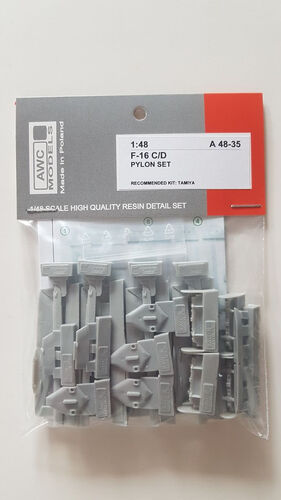 AWC-MODEL A48-35 Genral Dynamics F-16 C/D - Pylon Set (for Tamiya Kit)