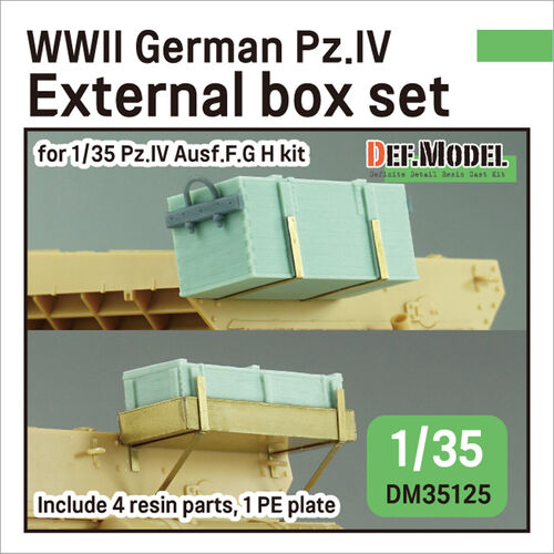 DEF Model DM35125 WWII German Pz.IV External box set (for Pz.IV Ausf.G H kit)