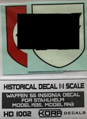 Kora Models HD1002 Helmet decal Waffen SS Insignia (1935-1943)