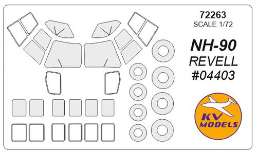 KV Models 72263 NH-90 (REVELL) + wheels masks