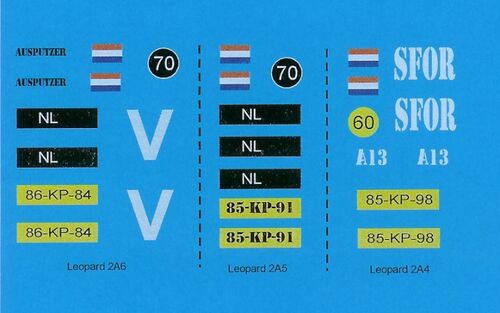Black Lion Decals 35027 Modern Dutch Army - Leopard 2A4/5/6